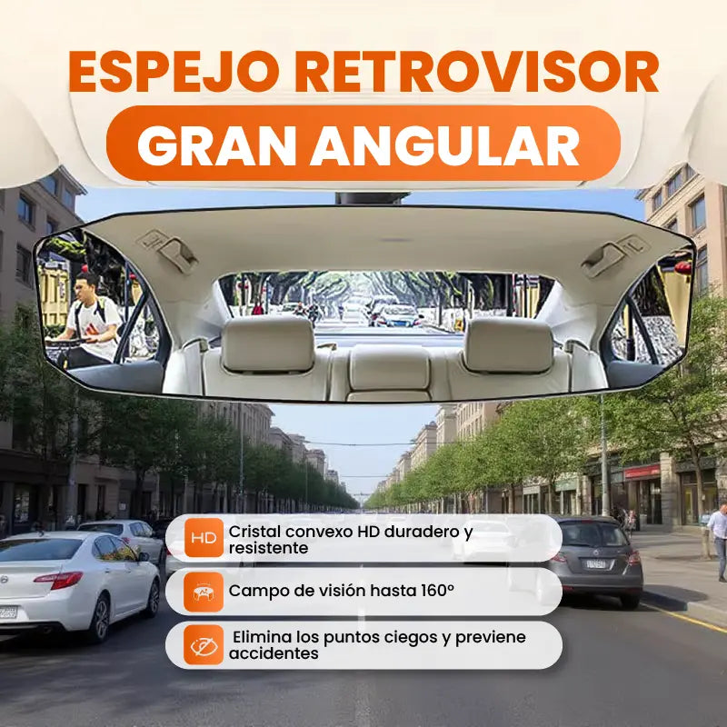 Espejo Retrovisor Gran Angular HD – ¡Amplía tu vista y maneja más segu ...